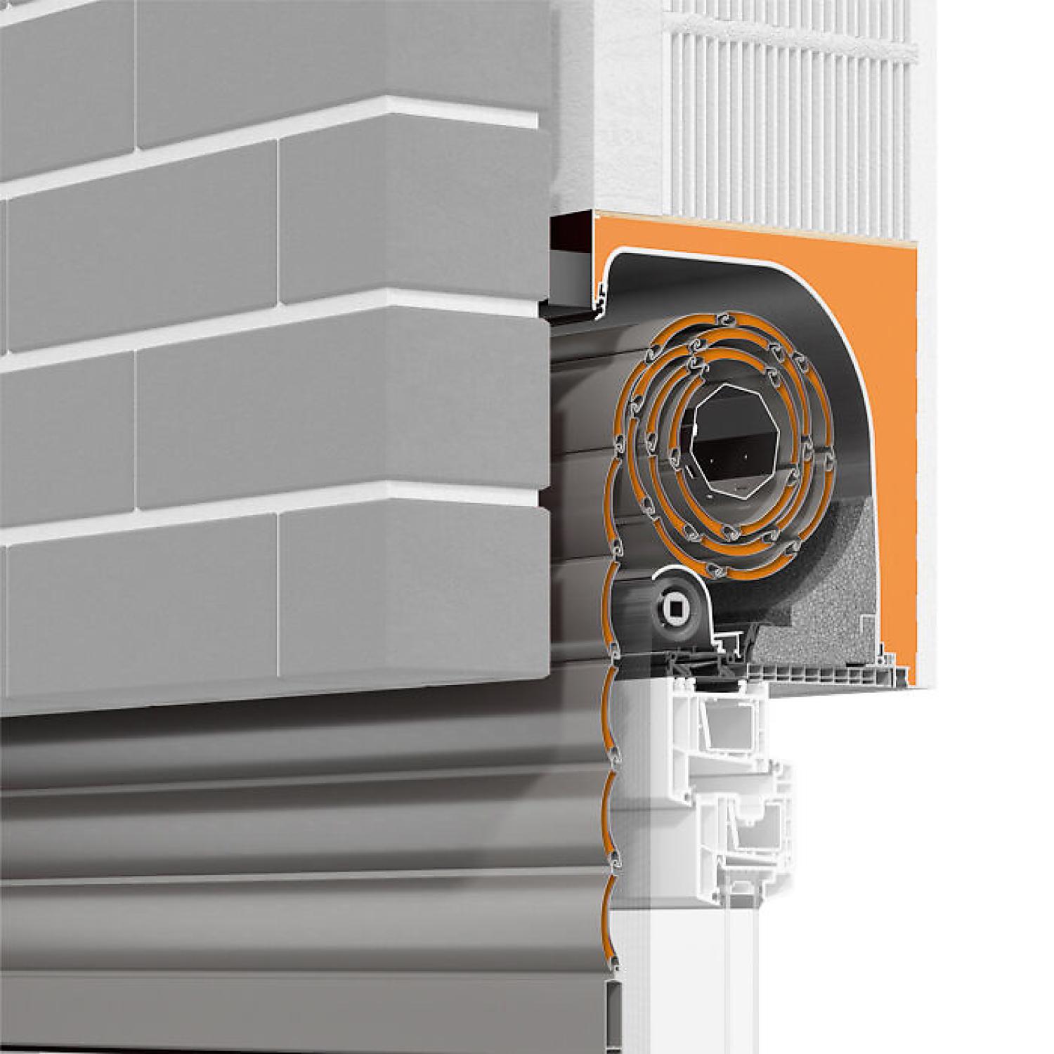 ROMA PURO 2.XRK: Aufsatzrolladen für Klinkerfassaden