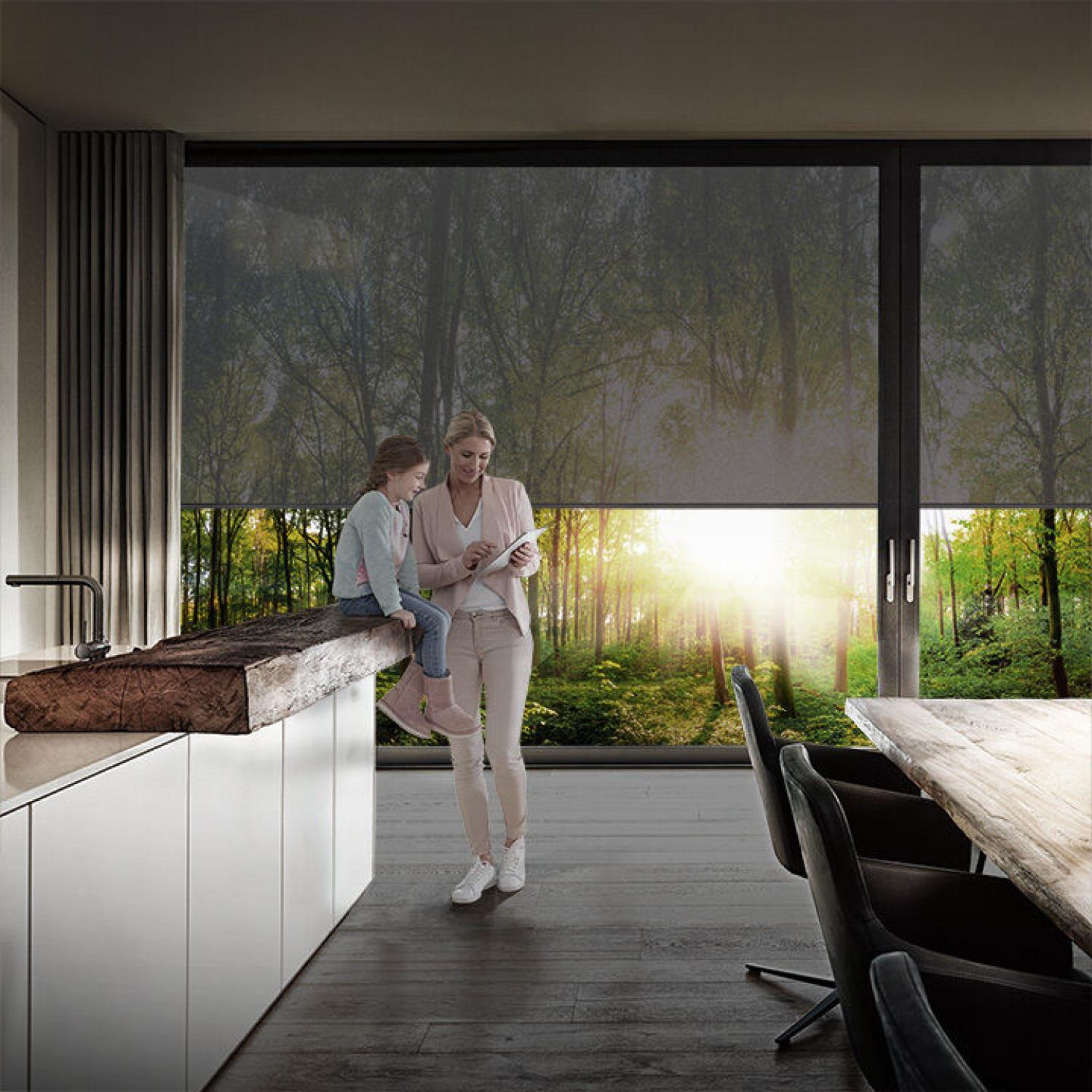 ROMA Textilscreens - windstabile Senkrechtmarkisen nach Maß