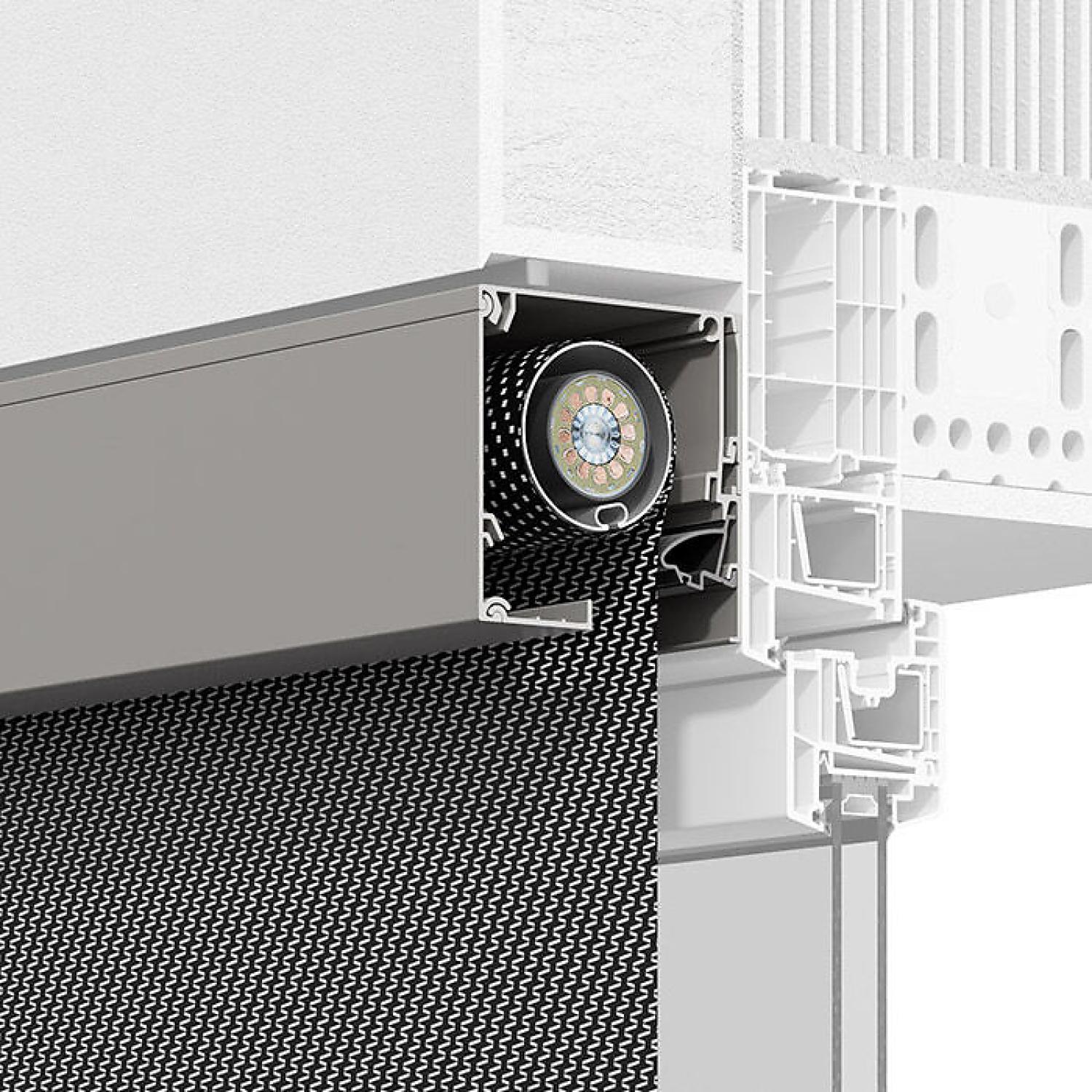 ROMA zipSCREEN.2 (Basis QUADRO): Vorbautextilscreen für transparenten ...